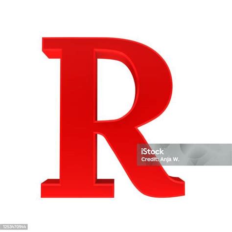 빨간 편지 R 기호 대문자 3d 0명에 대한 스톡 사진 및 기타 이미지 0명 3차원 형태 대문자 Istock