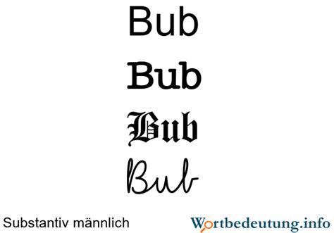 Bub Einfach Erklärt ⭐ Synonyme ⭐ Beispiele