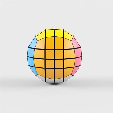 Rubiks Cube 4x4x4 Ball 3d Model Cgtrader