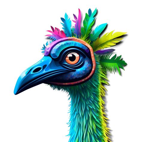 Download Stylized Emu Png 06252024