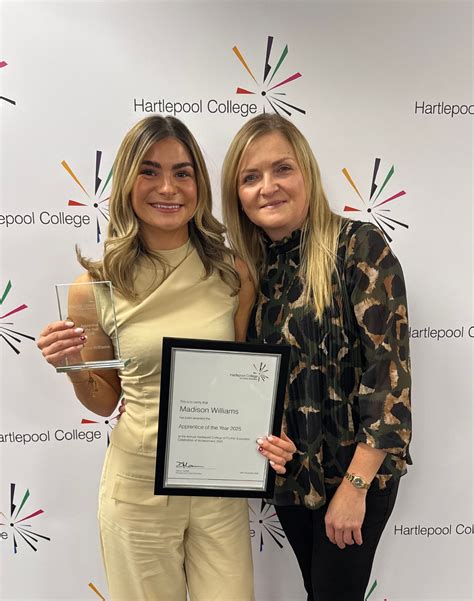Intelects Maddie Williams Crowned Hartlepool College Apprentice Of The