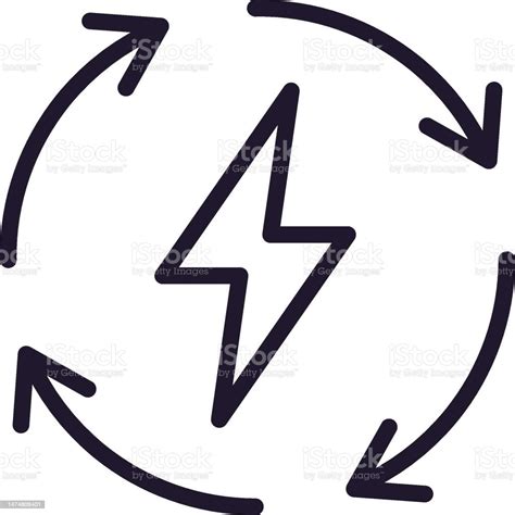 에너지 개념 배너 전단지 및 웹 사이트에 대한 현대적인 개요 고품질 그림 트렌디한 플랫 스타일로 편집 가능한 획 에너지의 선 아이콘 0명에 대한 스톡 벡터 아트 및 기타