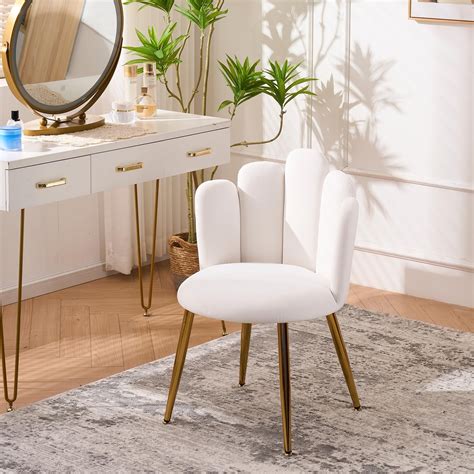 Vanity Chair With Back Makeup Chair For Makeup Vanities Modern Cute