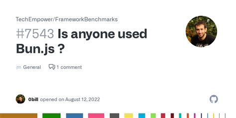 Is Anyone Used Bun Js TechEmpower FrameworkBenchmarks Discussion