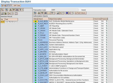 Objetos De Cada Transacción En Sap Administración Sap