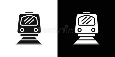 Subway Icon Flat Vector Set Outline Stock Vector Illustration Of Electric Front 336948335