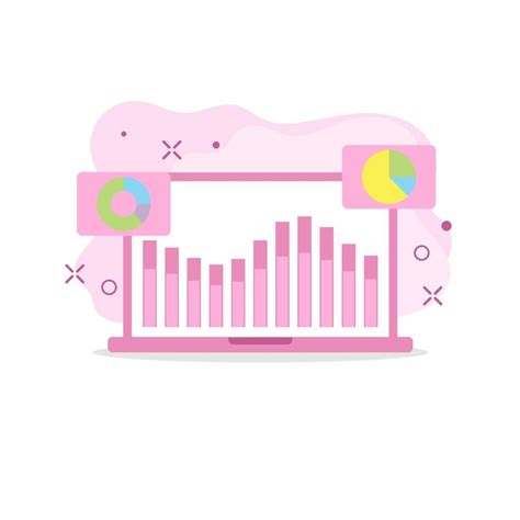Statistics And Data Analysis Graphs Drawings On A White Background