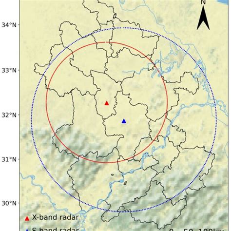 Geographic Distribution Of X Band And S Band Dual Polarization Radars Download Scientific