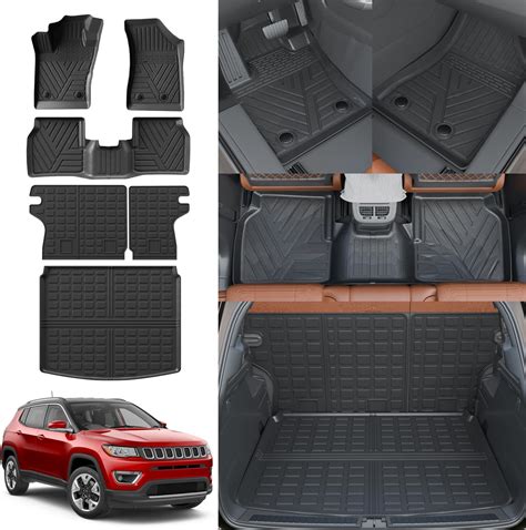 Thinzyou Floor Mats Compatible With 2017 2025 Jeep Compass
