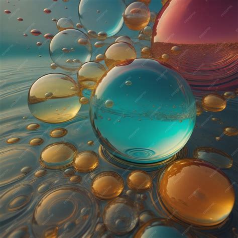 Premium Photo Colored Bubbles