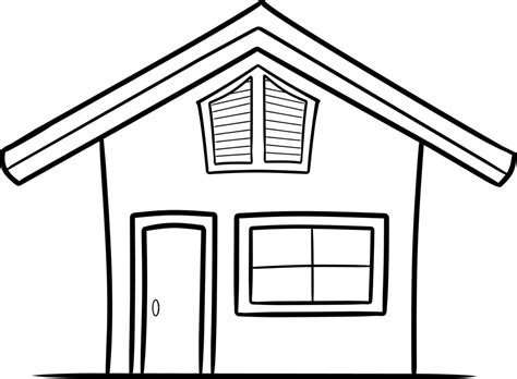 Confira Imagem De Casa Para Colorir Focalizando