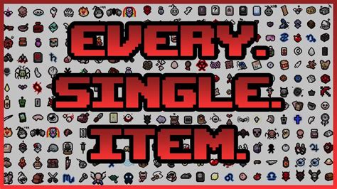 Repentance Items List
