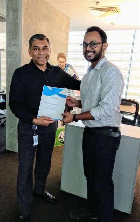 Md Ziaul Haque Bhuiyan On Linkedin Collecting The Certificate Of