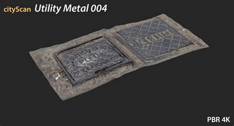유틸리티 커버 메탈 004 4k 스캔 3d 모델 10 Fbx Obj Free3d