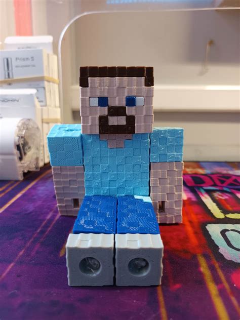 3d Print Minecraft Steve • Made With Ender 3 S1 Pro・cults