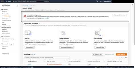 Protecting Data With Aws Backup Vault Lock Aws Storage Blog