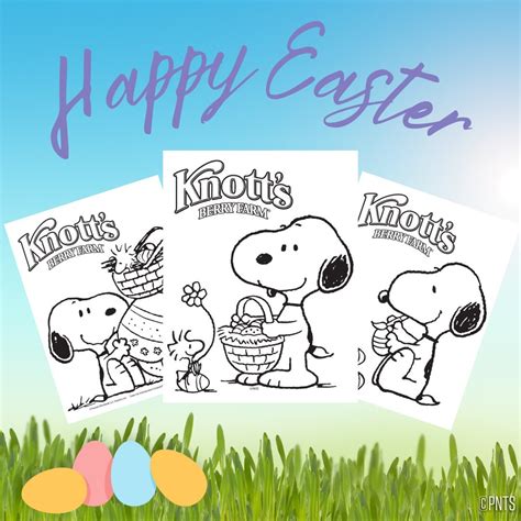 Snoopy Easter Coloring Sheet 2025