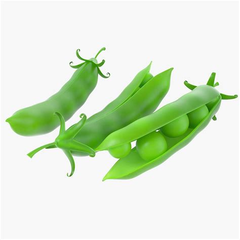 Cartoon Peas Model Turbosquid 2079477