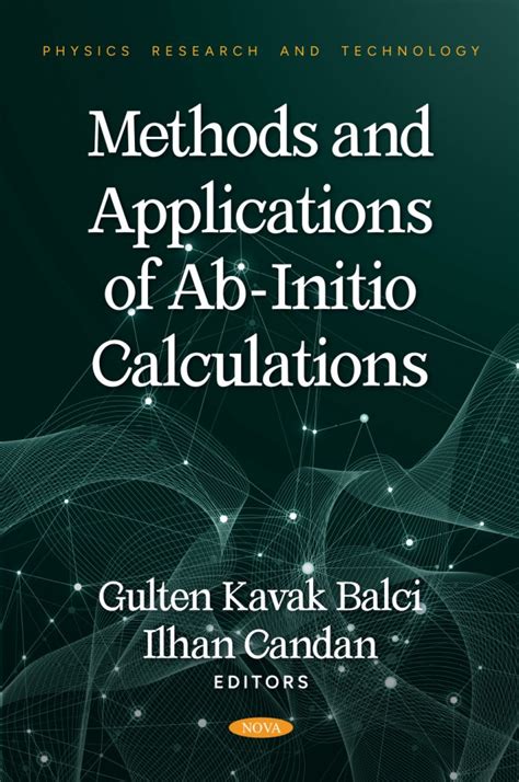 Methods And Applications Of Ab Initio Calculations Nova Science