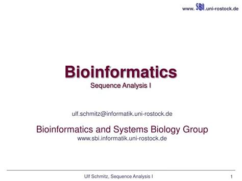 Ppt Bioinformatics Sequence Analysis I Powerpoint Presentation Free Download Id 3747693