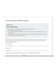 Reverse Output Of Integers A Simple Coding Lab Guide Course Hero