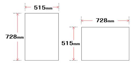 B2サイズの寸法｜大判マスター