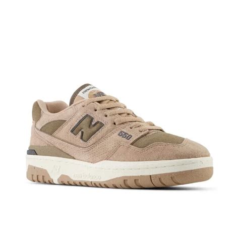 New Balance 550 Bbw550rd Sneakers Womens Mushroom Leather Low Top