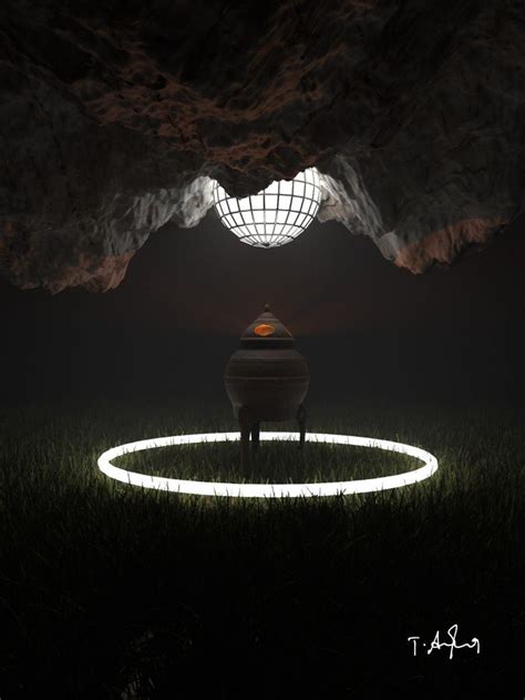 3d abstract art using cinema 4d and rendered with arnold render sacred