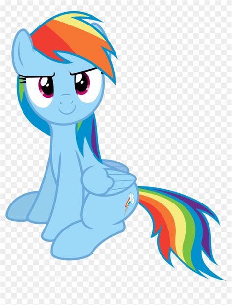 Rainbow Dash Sitting