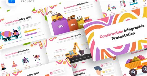 Construction Infographic Groovy Style Keynote Incl Construction And Pptdesign Envato