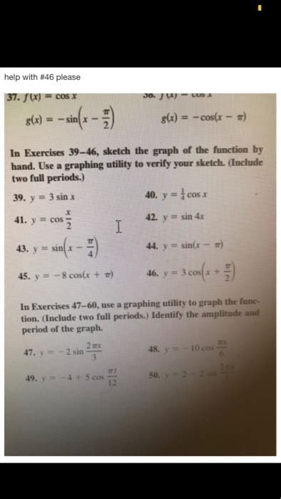 Solved Help With 46 Please F X Cosx G X Sin X G X Chegg Com