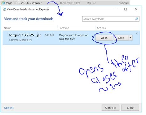 my forge installs as internet explorer support and bug reports forge forums
