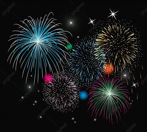 벡터 불꽃놀이 배경 승리 새로운 기념일 Png 일러스트 및 벡터 에 대한 무료 다운로드 Pngtree