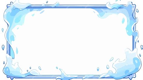 Premium Vector A Border Of Water And Blue Water Drops