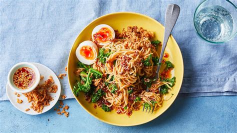 Ramen Noodles With Egg Broccoli And Chilli Oil Recipe Bbc Food