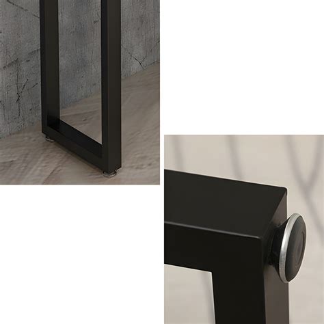 Industrial Bar Table Solid Wood Rectangle Pub Table In Brown 709l X