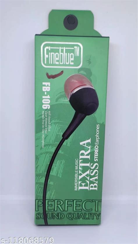 Wired Universal Headphone With Mic Braided Cable 30g Model Name Number Fb107 At Rs 35 Piece