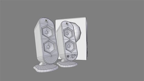 Logitech X 230 2 1 스피커 시스템 3d 모델 1 Blend Dae 3ds Fbx Obj Free3d