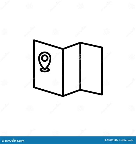 A Simple Map Icon Representing Location Travel Or Navigation