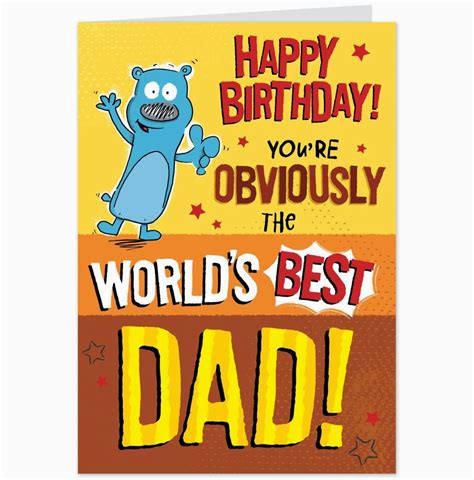 Printable Birthday Cards Dad