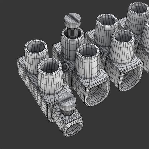 Block Clamp Terminal Model TurboSquid 1160251