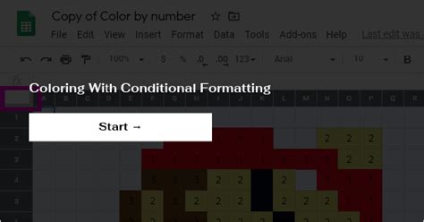 Coloring With Conditional Formatting