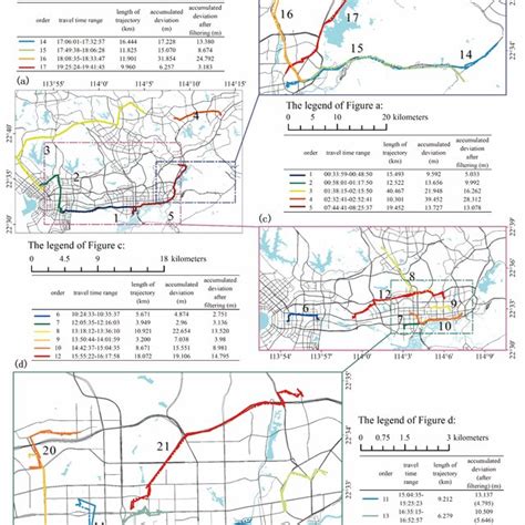 Visualization Of Travel Trajectories Of A Taxi Before And After