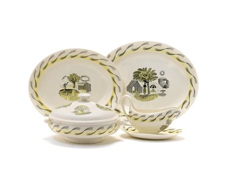 Bonhams Eric Ravillious For Wedgwood Garden A Part Dinner Service Circa 1940