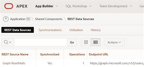 Office 365 Email Integration With Oracle Apex Rest Data Source