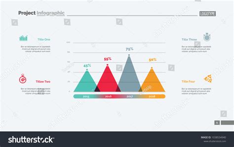 Four Columns Bar Chart Business Data Stock Vector Royalty Free Shutterstock