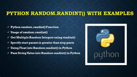Python Randomrandint With Examples Spark By Examples