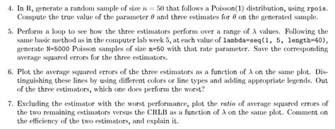 solved let x1 … xn be a random sample from a poisson λ