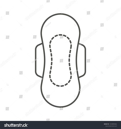 Sanitary Pad Outline Over Royalty Free Licensable Stock Illustrations Drawings