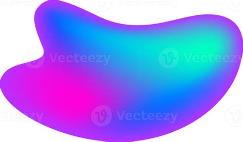 Gradient Blob Shape Abstract Organic Random Form Liquid Fluid